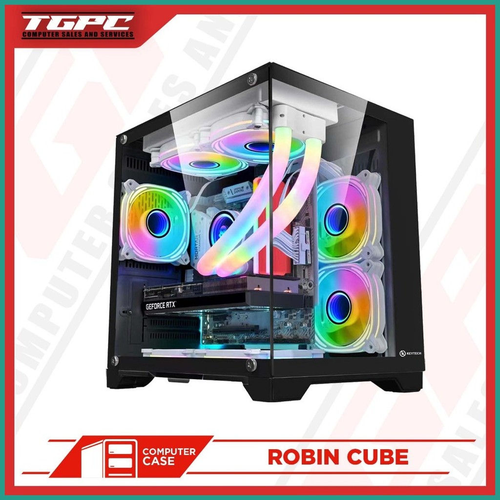 ☀ KEYTECH Robin Cube DUAL CHAMBER CASE MICRO ATX MINI ITX Computer Case ...