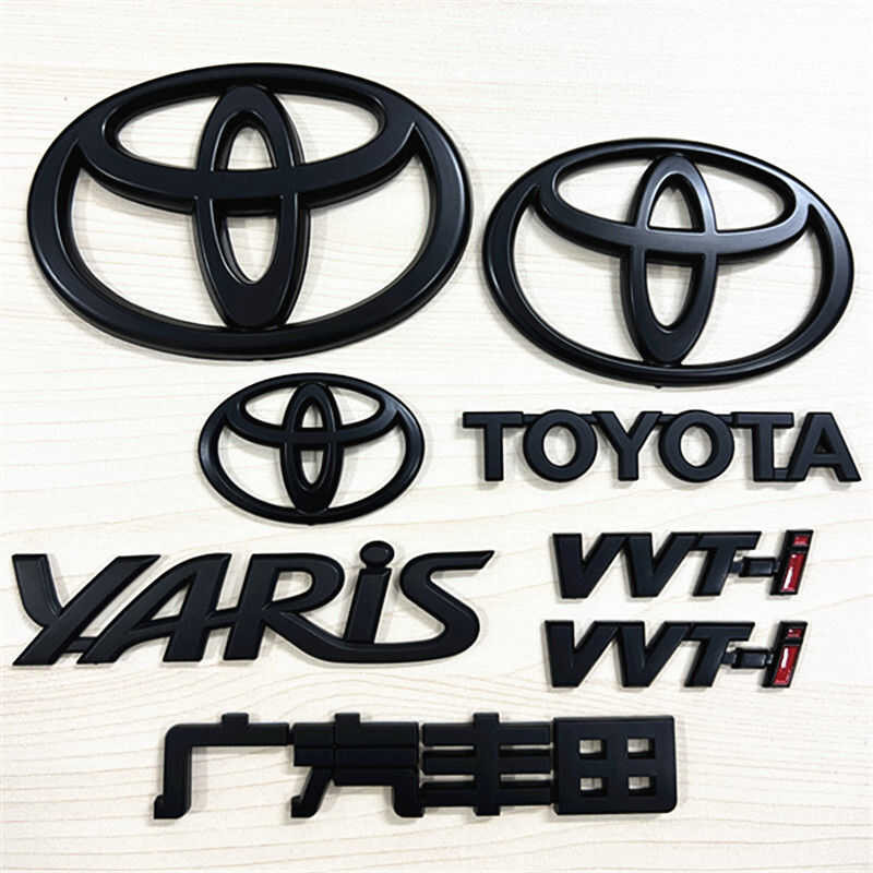 Suitable For Toyota Yaris Yaris Logo TOYOTA Front And Rear Trunk ...