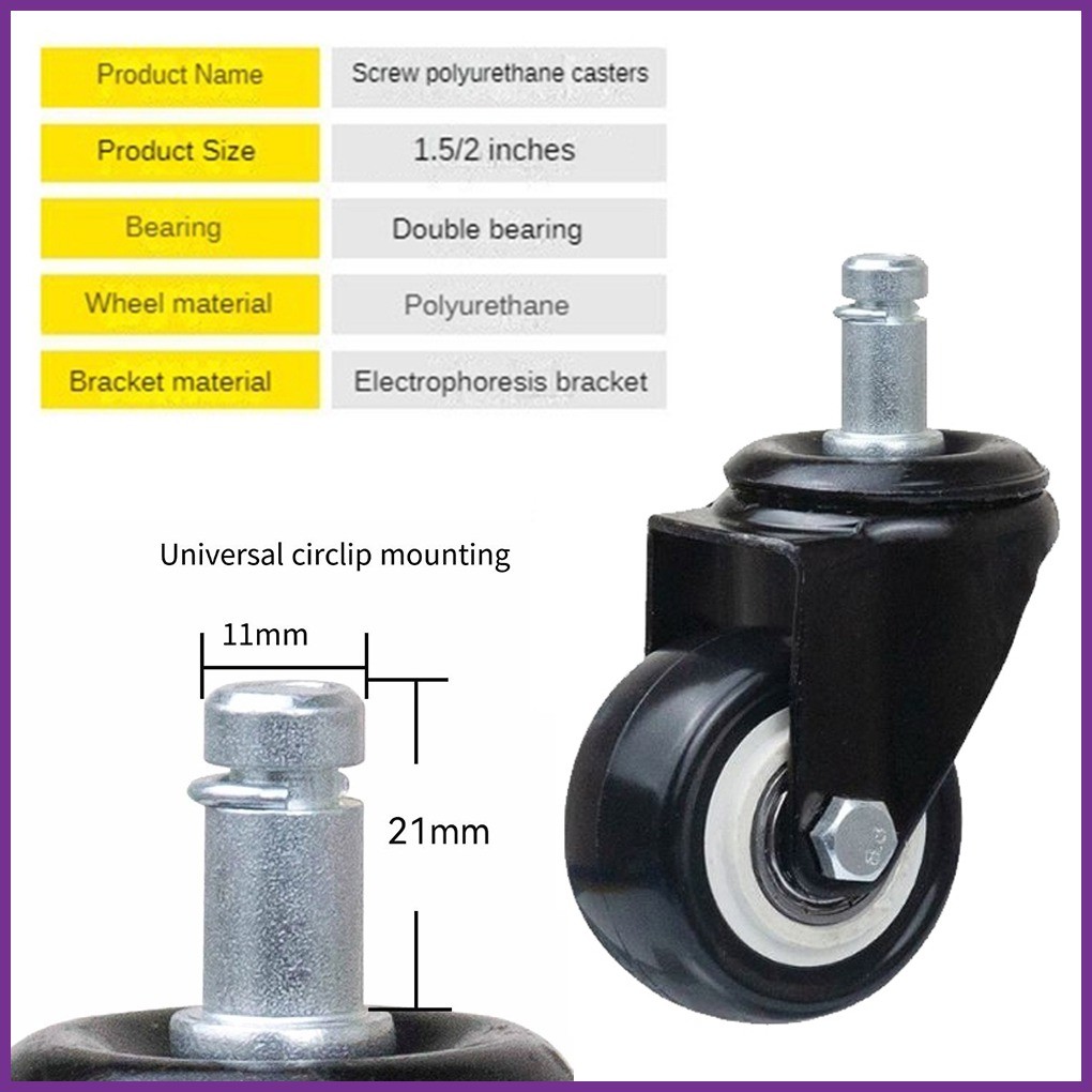 COD Swivel Chair Wheels Heavy Duty Computer Chair Wheel Caster ...