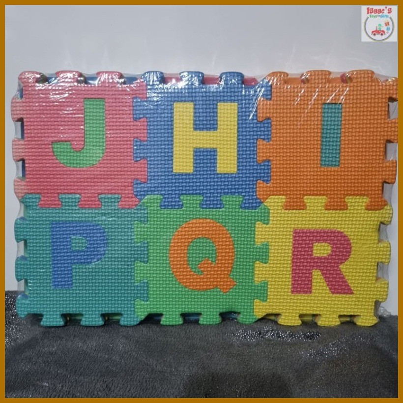 36 pcs Eva Puzzle Mats Alphabet and Numbers 14 x 14 cm | Shopee Philippines