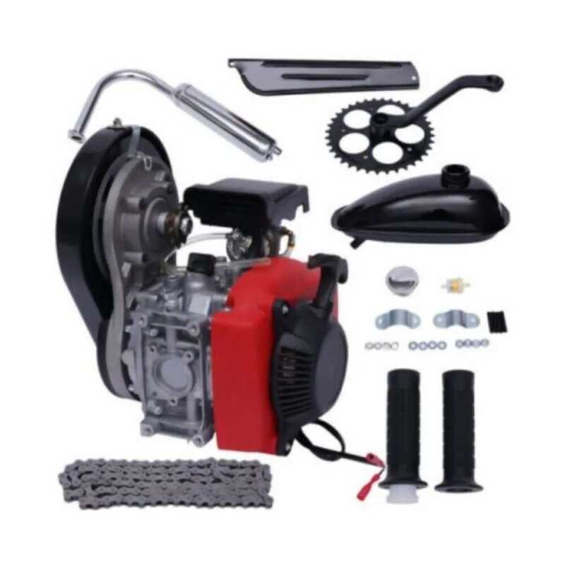 Plug Spark 49Cc 4-Stroke Bike Engine Motor Kit High-Quality Gas Petrol Motorized Bicycle Scooter ...