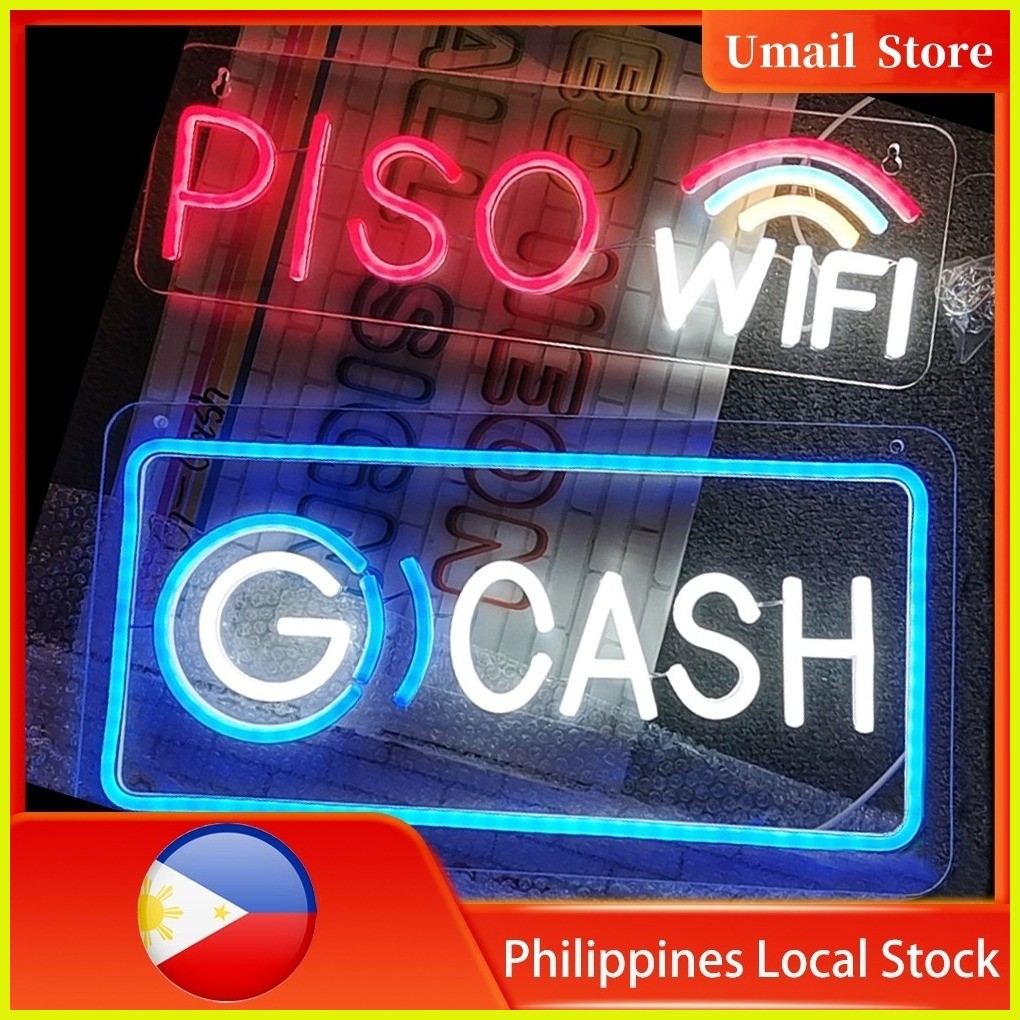 Umail Gcash Signage LED Light USB Neon Lights Piso WIFI Signage ...