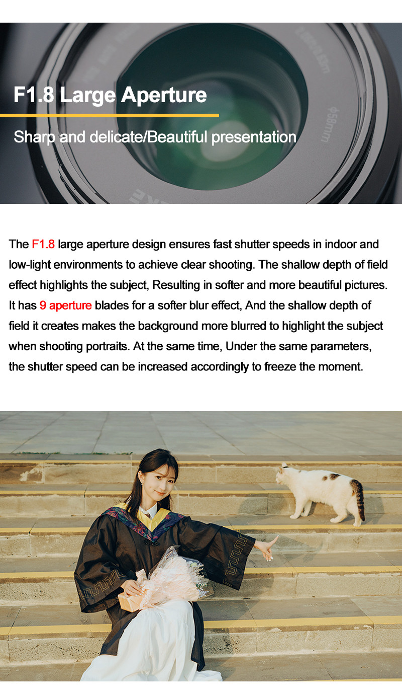 Meike 50mm f1.8 Auto Focus Full Frame Prime Portrait Lens For Sony E Nikon Z Mount L Panasonic ...