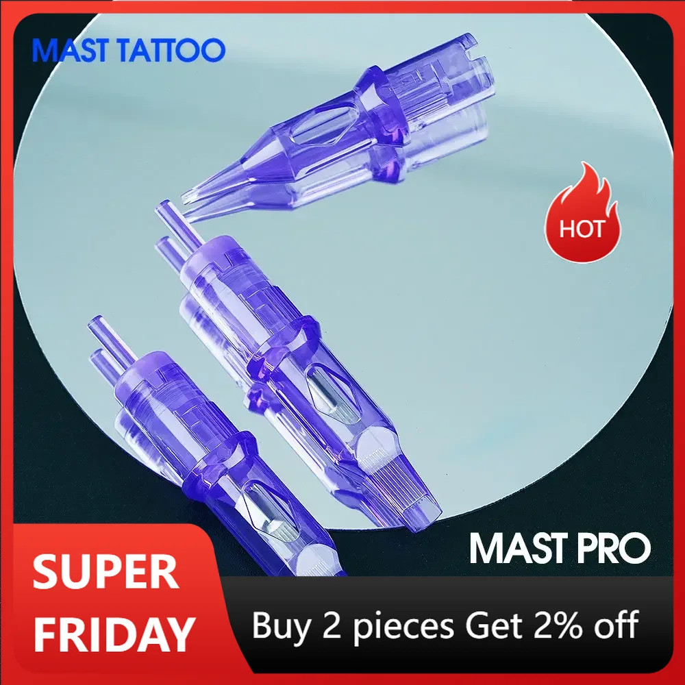 Mast PRO 20Pcs Round Er Sterilized Cartridge Permanent Needles Makeup ...