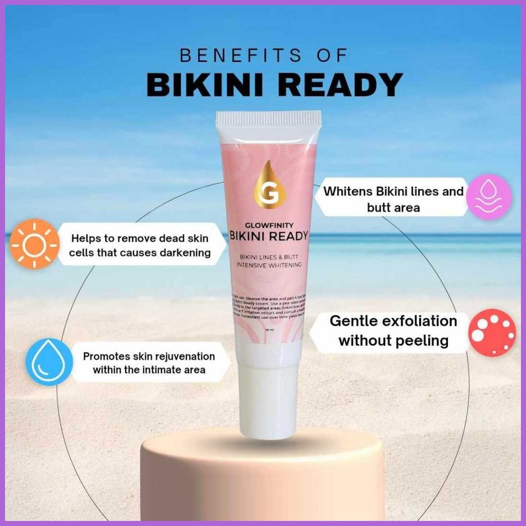 GLOWFINITY COSMETICS BIKINI READY (Bikini lines and Butt Whitening) | Shopee Philippines