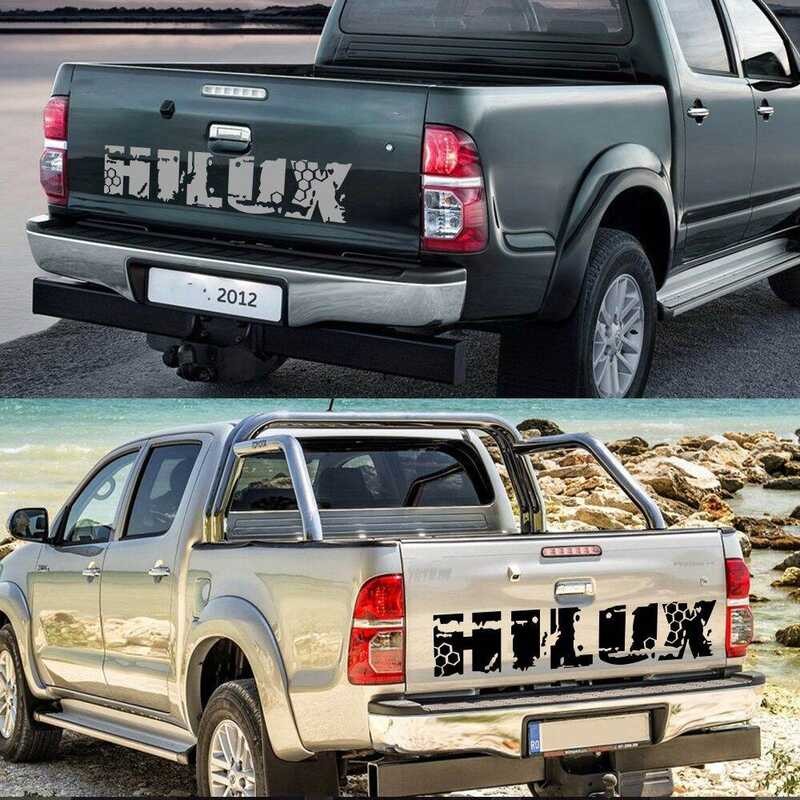 LY Car Stickers Pickup Rear Tailgate Decal Para Sa Toyota Hi Revo Vigo Truck Graphics Vinyl ...