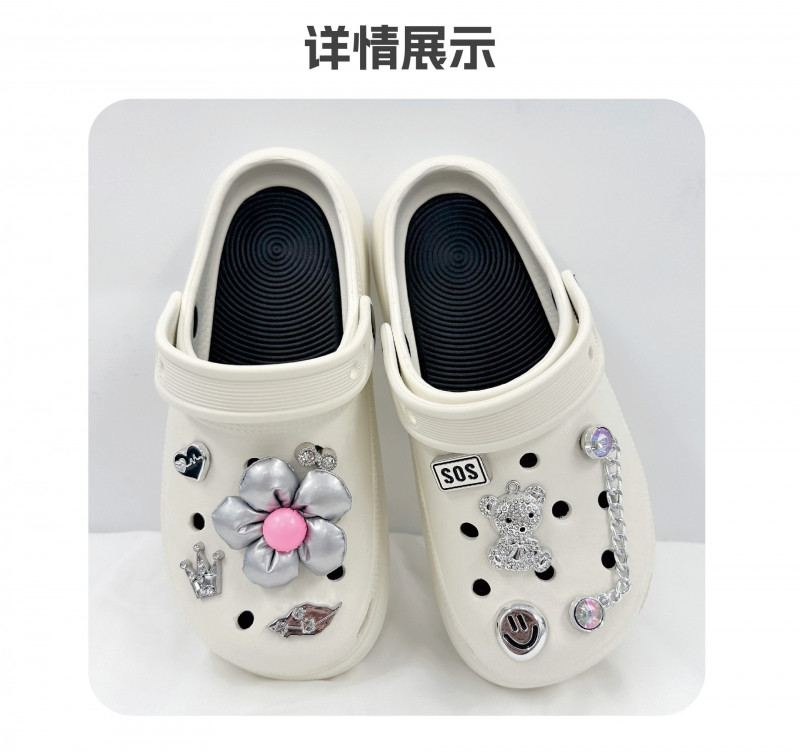 Luxury Clogs Charms Set | Cute & Trendy Shoe Charms with Crystal ...