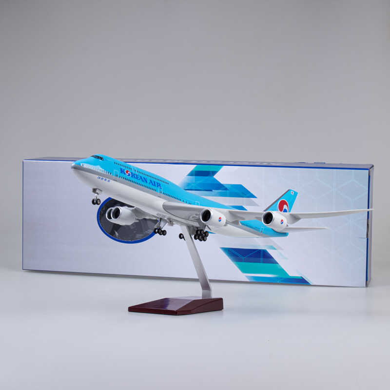 A4 47Cm 1/160 Asian Korean Airplane B747-8 Aire Model LED Light Landing ...