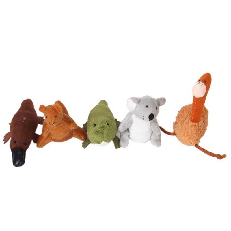 5Pcs Australia Unique Animals Finger Puppets - Koala/ / Ostrich ...