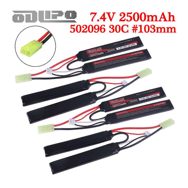 1/2/3/4/5Pcs 2 3 7.4V 2500Mah Lipo Water shopee 2S 7.4V Battery For ...