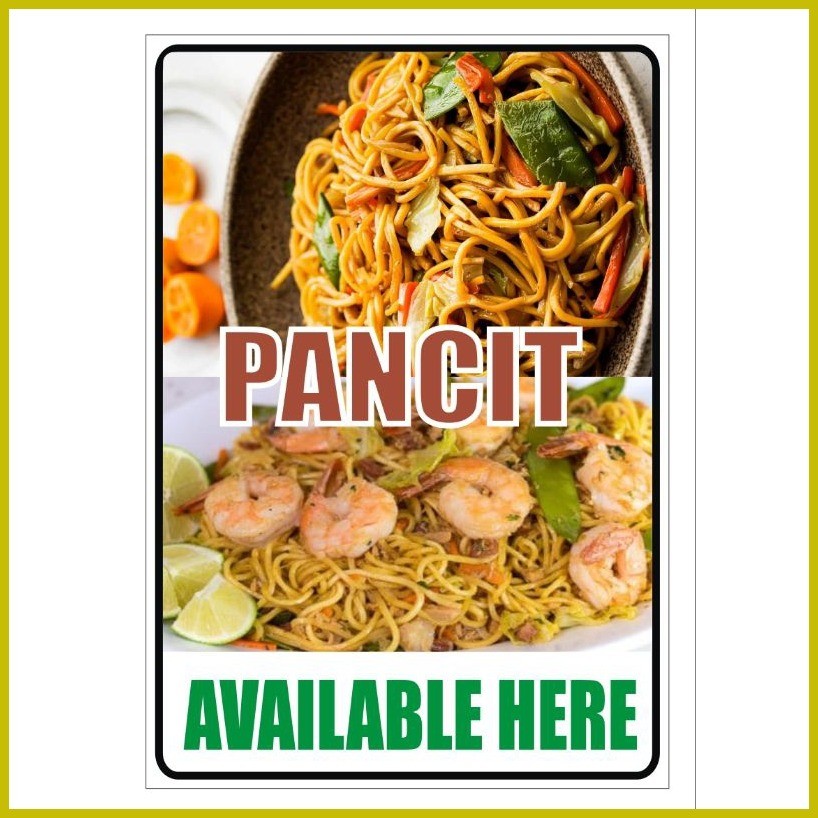 PVC Plastic signage A4 size for food stalls cart kiosks signage ...