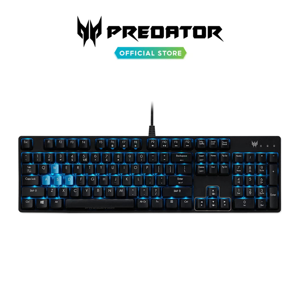 Acer Predator Aethon 300 PKB910 Cherry MX Blue Switch Wired Gaming Keyboard (NP.KBD1A.024 ...