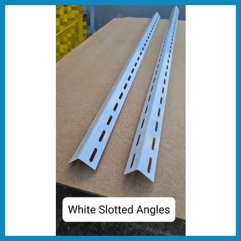 White Slotted Angle Bars - 4ft / 120cm | Shopee Philippines