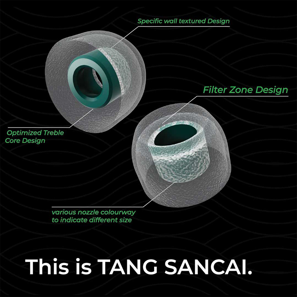 Uareliffe Tangzu Tang Sancai Silicone Eartips Wide/Standard/Narrow Bore ...