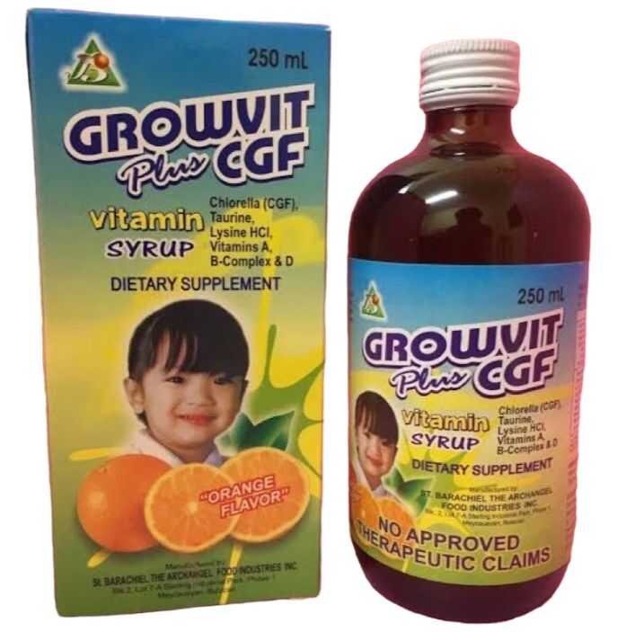 Growvit Plus CGF Vitamin Syrup a66 | Shopee Philippines