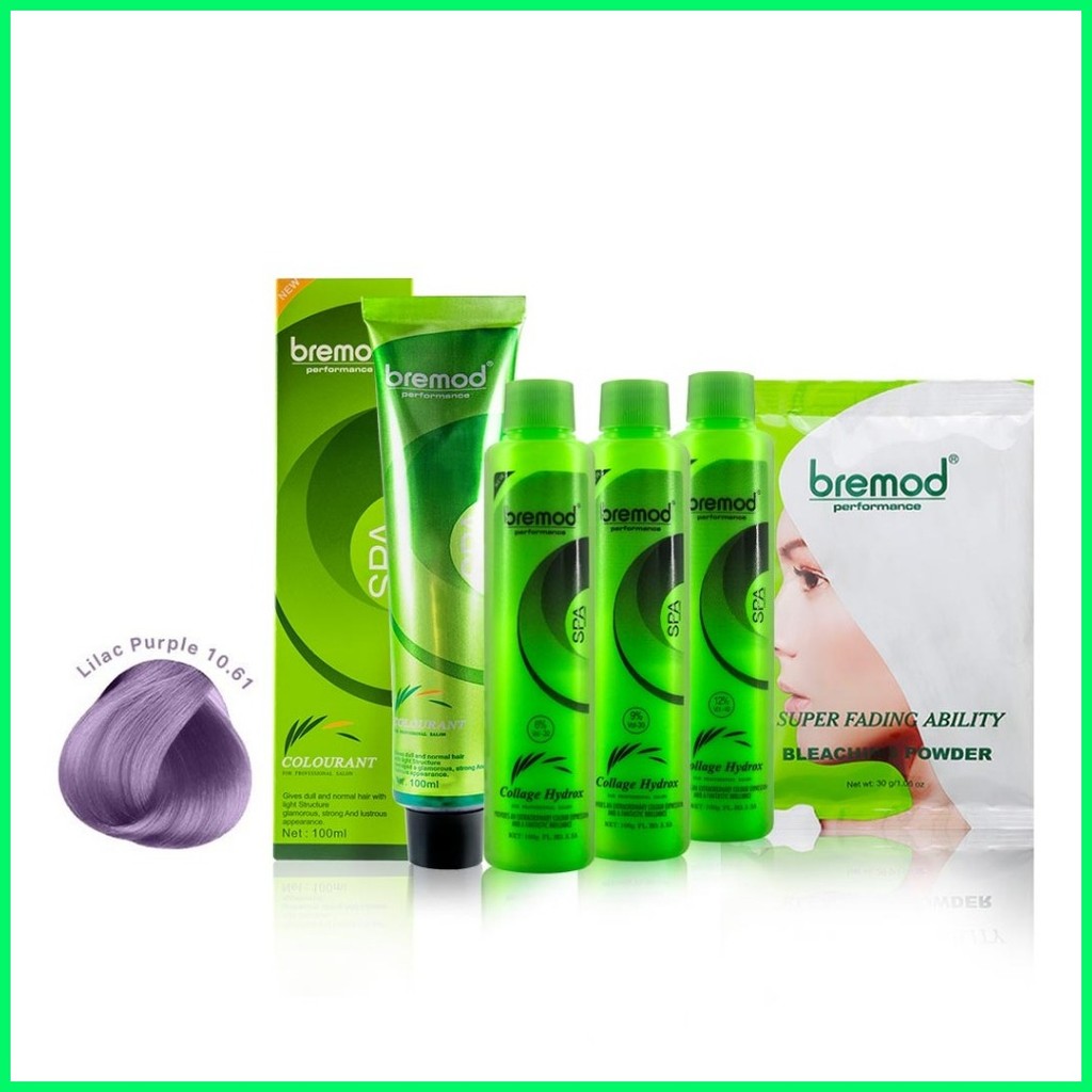 Bremod Hair Color Package (Lilac Purple 10.61) care beauty | Shopee ...