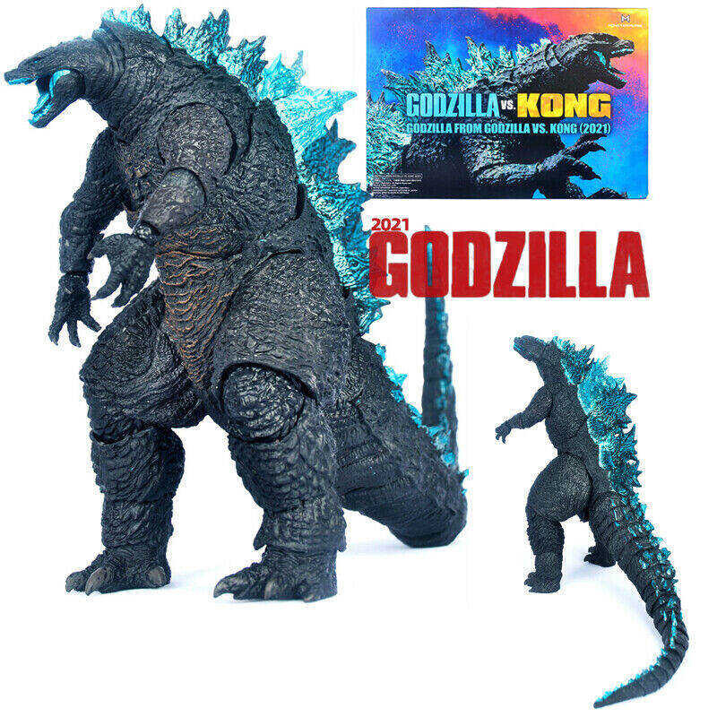 Version 2021 Movie SHM Godzilla Vs King Kong Gorilla Monsters Beast Movable Toy Action Figure ...