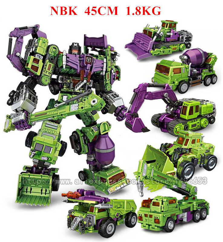 6 K IN Oversize 1 Devastator Transformation Toys boy Robot Car KO G1 ...