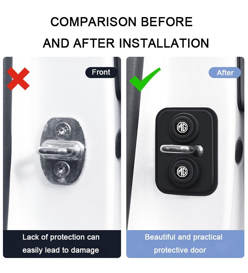HYS 1/2/4PCS MG Car Door Shock Absorber Cushion Gasket Anti-collision ...