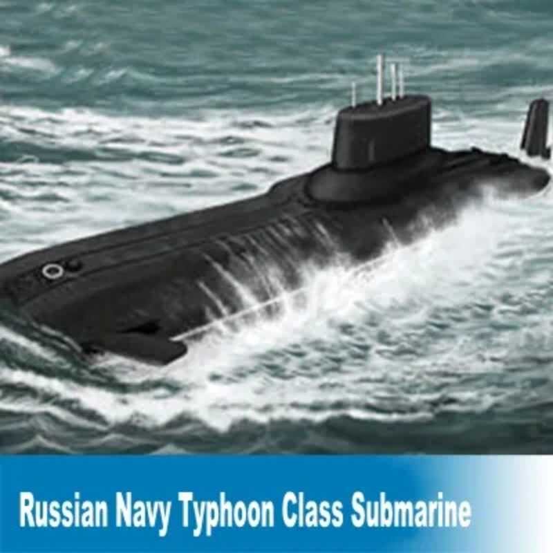 87019 2 Static Scale 1:700 Russian Navy Typhoon Class Submarine ...