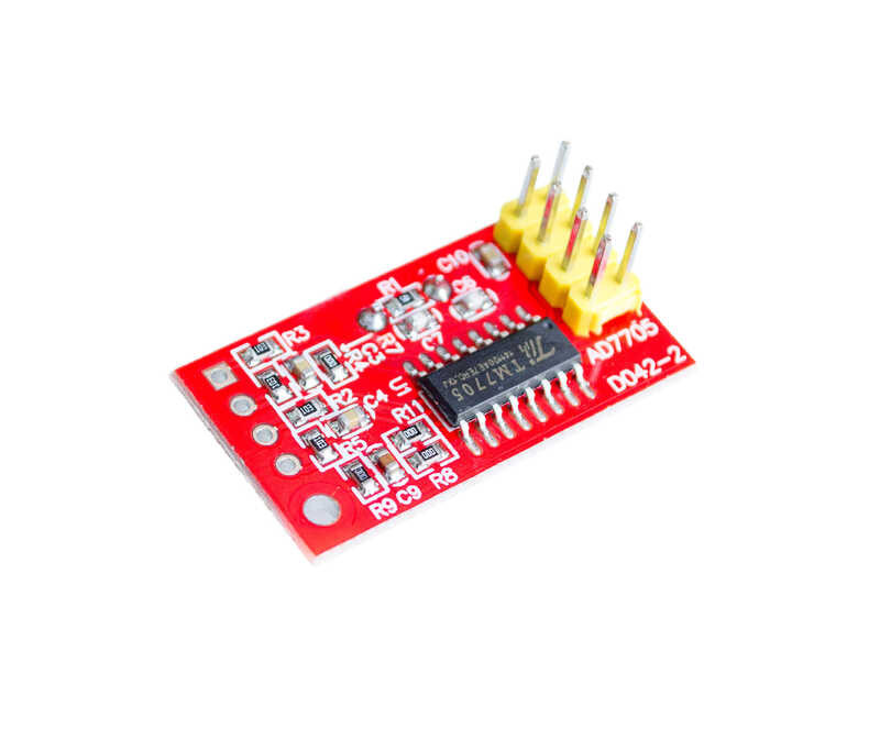 Ad7705 Dual 16 Bit ADC Data Acquisition Module Input Gain Programmable ...