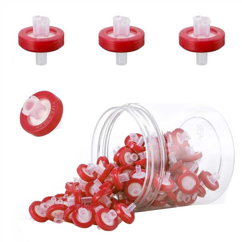 100 Pcs PTFE Hydrophobic 0.22Um Membrane 13Mm Pore Filtration Non ...