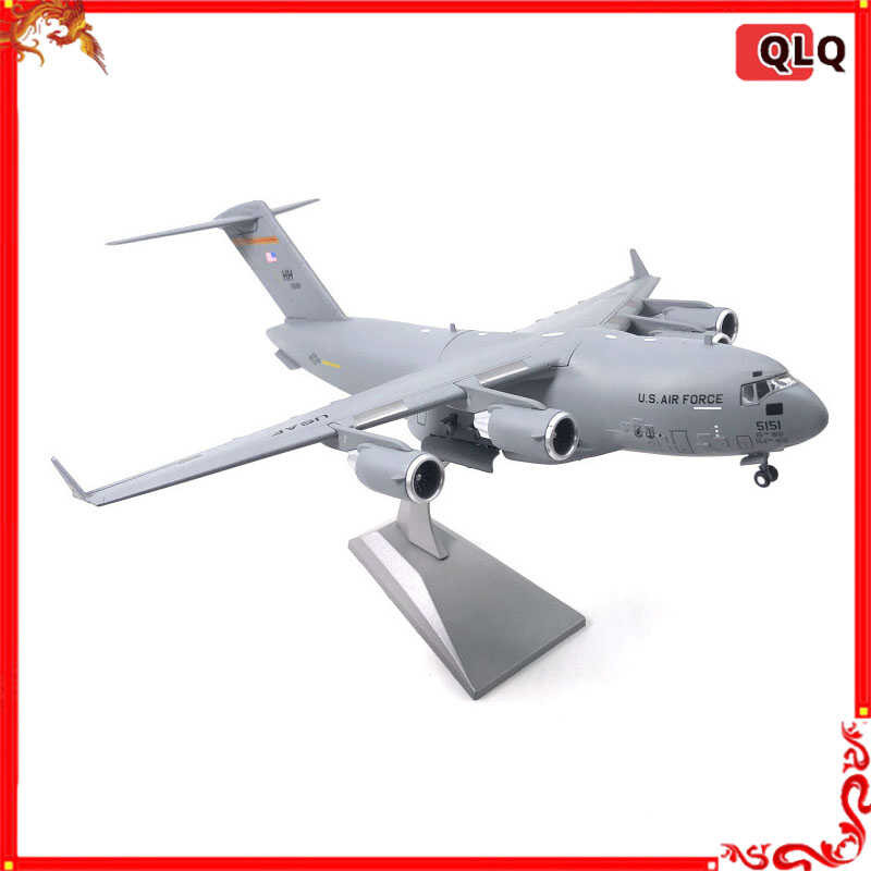 1/200 & Scale US C-17 C17 Globemaster III Strategy Transport Aircraft Diecast Metal Airplane ...