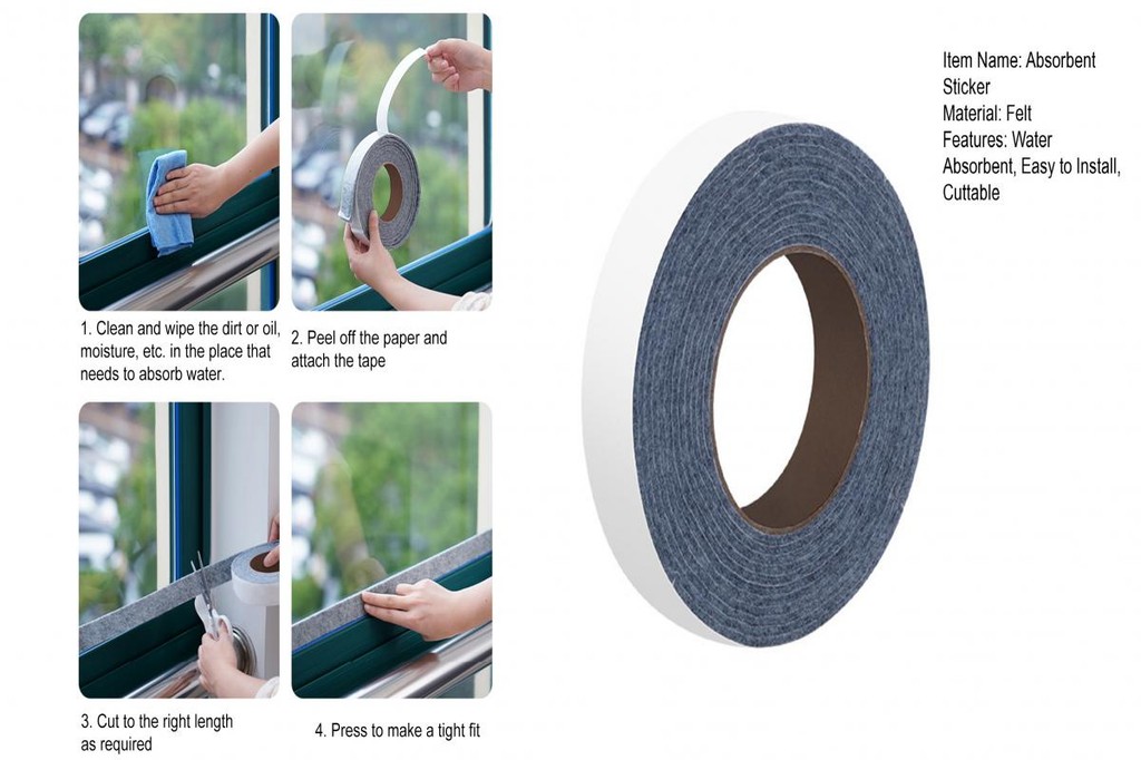 redbuild| Water-absorbent Felt Sticker Tile Wall Moisture Absorber Anti ...