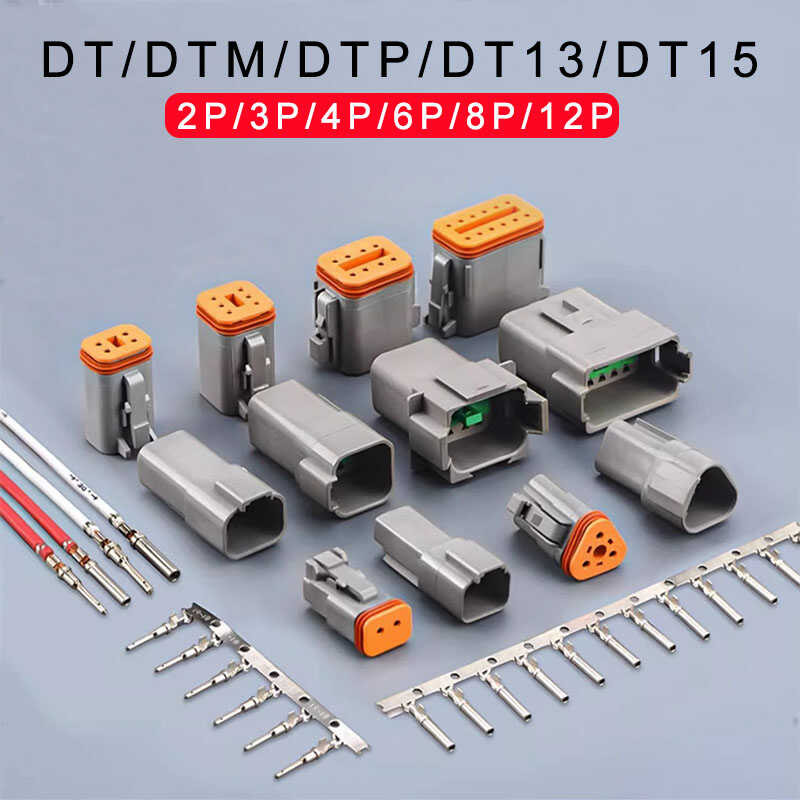 Sets 5/10/20 Deutsch DT DTM/DTP/DT15/DT13 Waterproof Wire Automotive Connector Kit DT06-2S DT04 ...