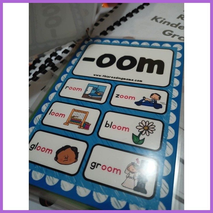 ☋ ๑ Reading flashcards LONG Vowels Word Family Cards laminated for kindergarten and preschoolers ...