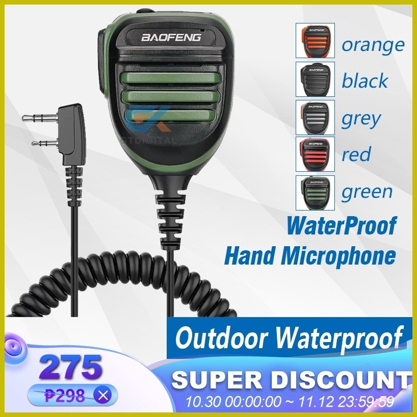 BAOFENG Microphone Walkie Talkie Mic Accessories Speaker Mic for UV-5R ...