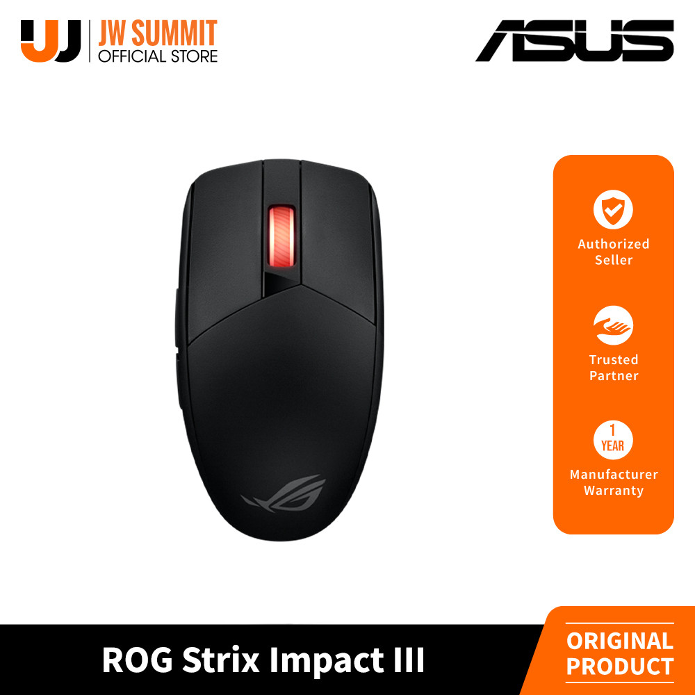 Asus ROG Strix Impact III 36,000 DPI Dual Connectivity Bluetooth ...