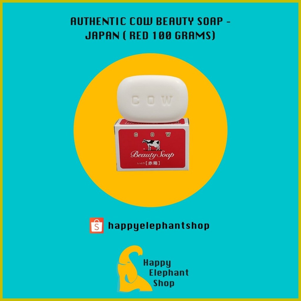 Authentic Cow Beauty Soap Japan ( RED 100 grams) | Shopee Philippines