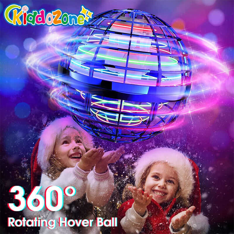 Kiddozone Ball Spinner Toy Mini Hand Controlled 360° Toys Fly Orb ...