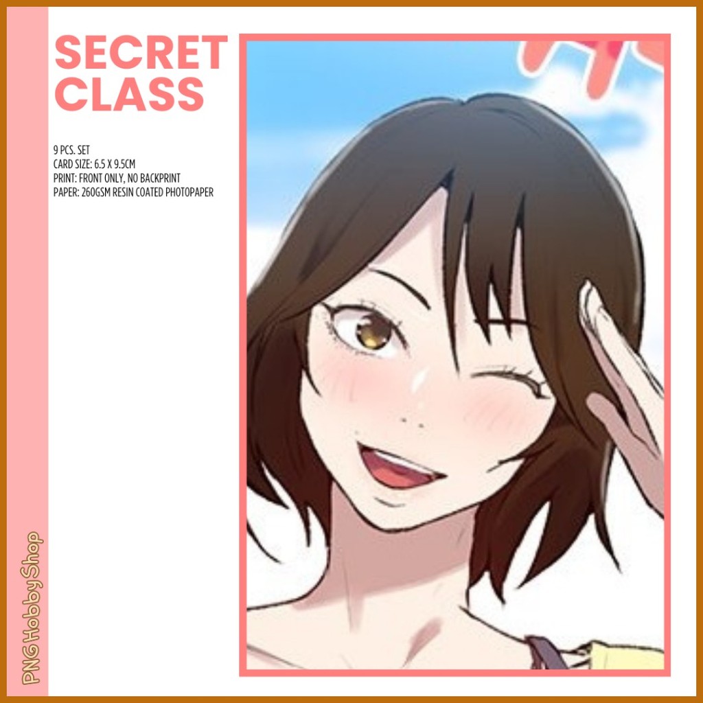 (NEW UPLOAD) 9PCS SET Secret Class Korean Manhwa Photocards - PNG Hobby ...