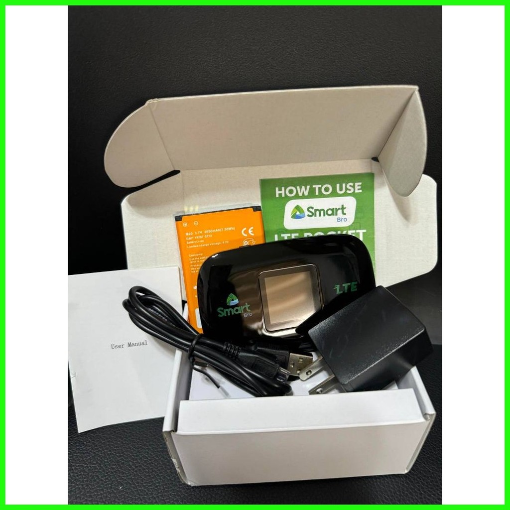 Smart Bro Prepaid Pocket Wifi LTE with Rocket Sim | Shopee Philippines