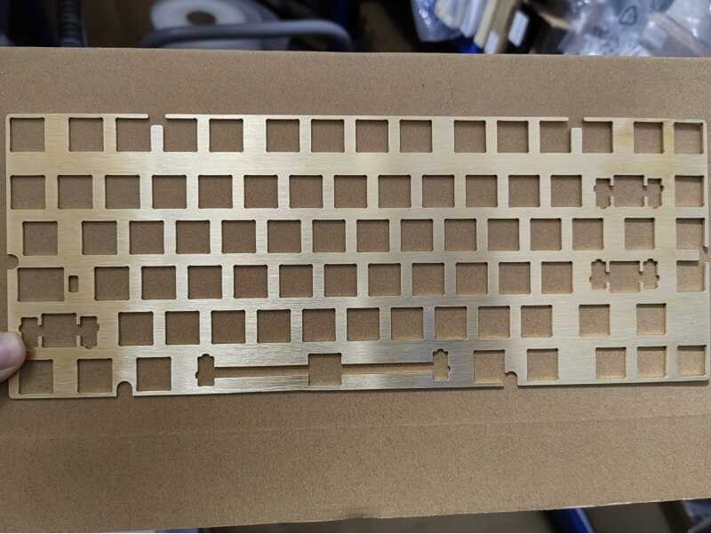 Rainy75 Keyboard Plates FR4 Brass Carbon Fiber PP POM ( Plate-mounted ...