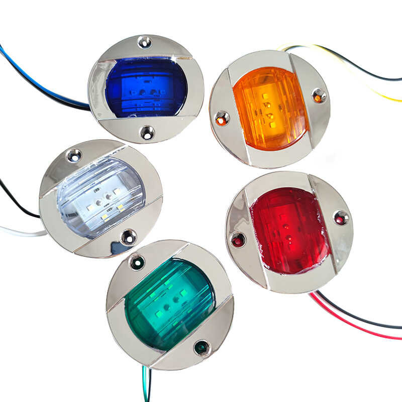 Boat 4Pcs Marine Lights Navigation Waterproof Marker Lamp Para Sa Truck ...