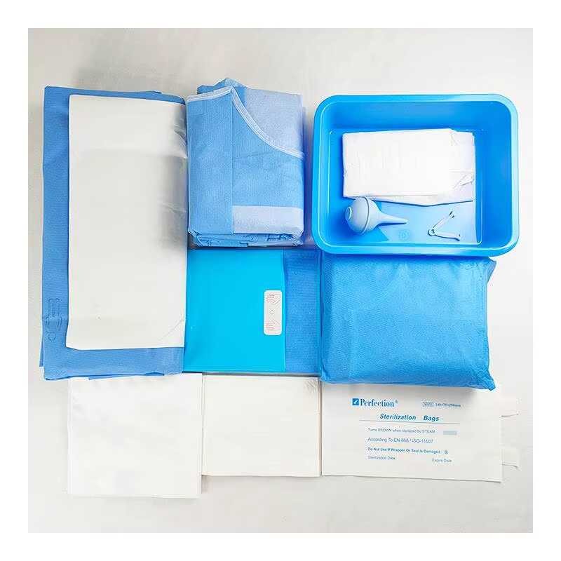 Kit Surgical Operating Disposable C-Section OB Pack Cesarean Drape ...