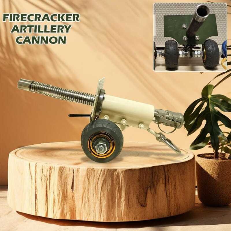 02 Mini Cannons Figurine Realistic Miniature Artillery Launcher Model ...