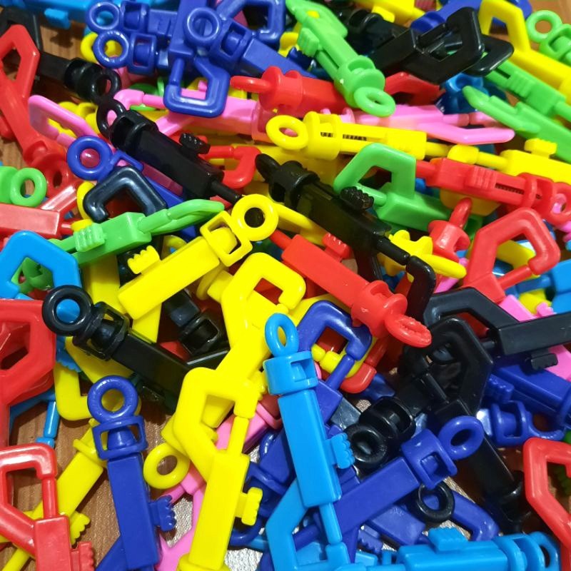 11Pcs Plastic Cage Lock Bird cage hook lock P-type Safety Key Lock for ...