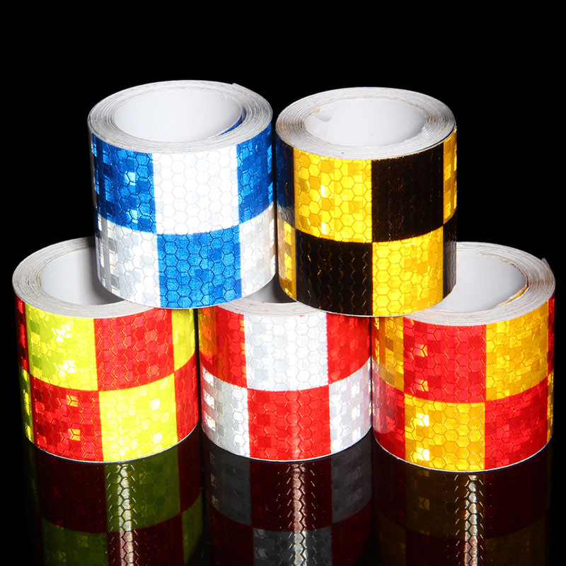 3M Reflective Tape Fluorescent Bike Reflect Stickers Reflectors Strips ...