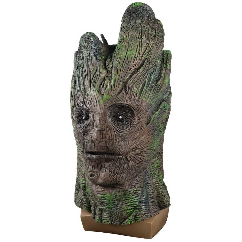 Tree Man Latex Mask Halloween Superhero Groot Cosplay Helmet Full Face ...