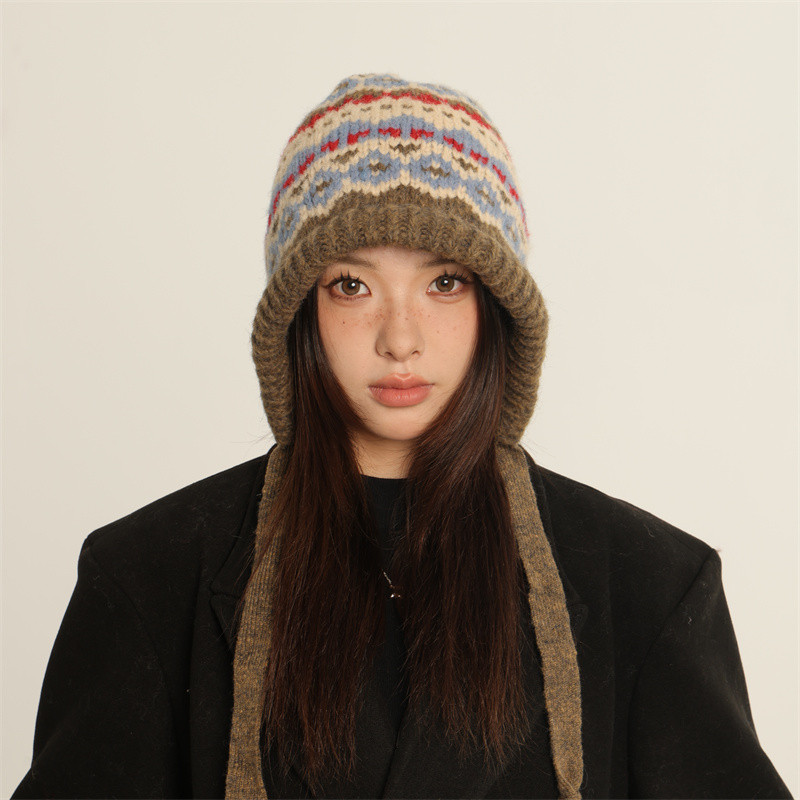 Misskoi [Ready Stock] Small Colorful Bucket Hat Wool Hat Hat Winter ...