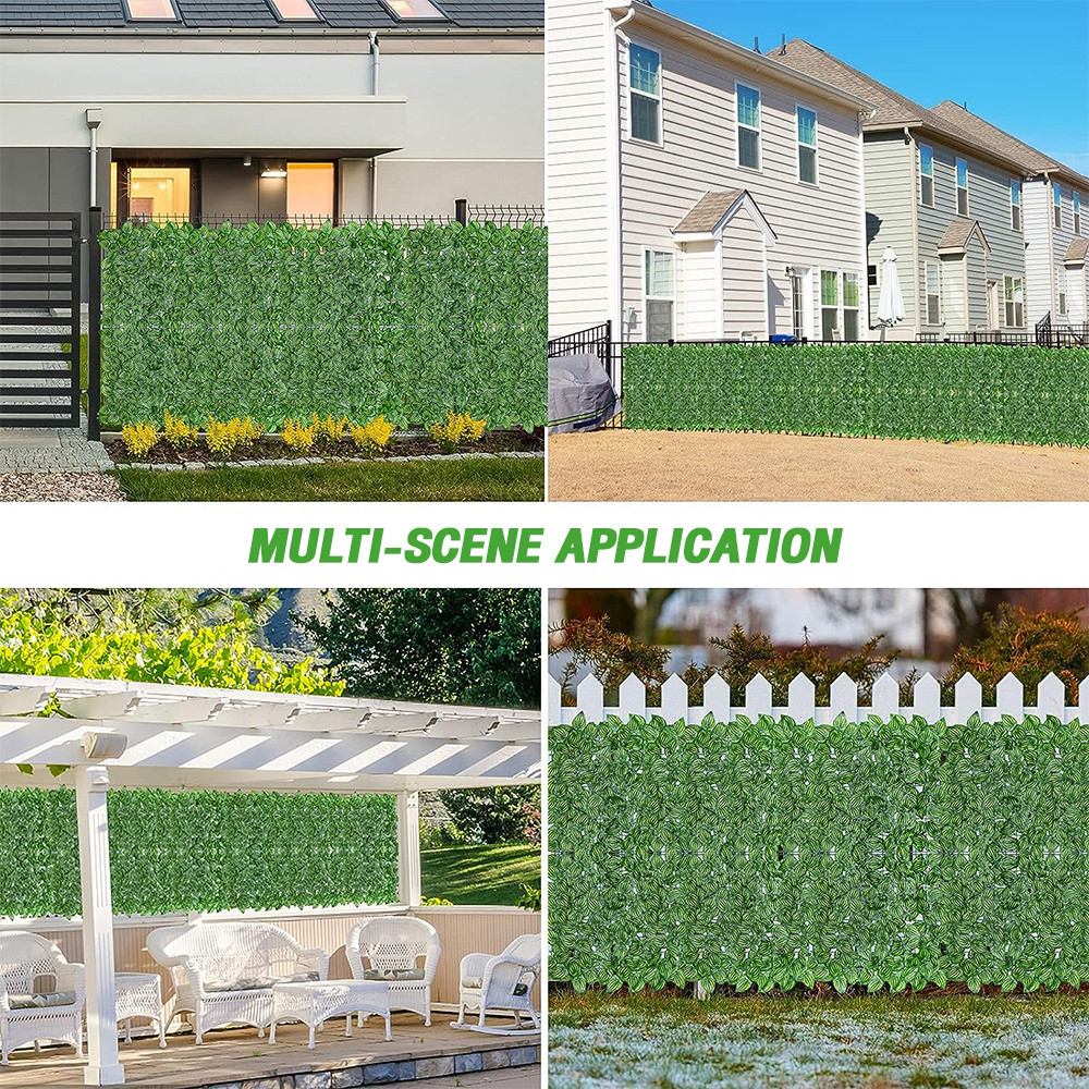 【COD】Artificial Leaves Fence Cover For Decoration Fake Plant Outdoor ...
