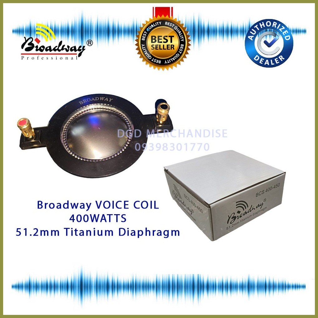 Original BCS-400 450 Broadway Compression Driver Unit Voice Coil tweeter 450 WATTS | Shopee ...