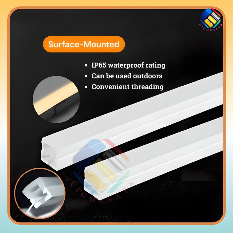 2M 5M bendable silicone led channel embedded light strip surface ...