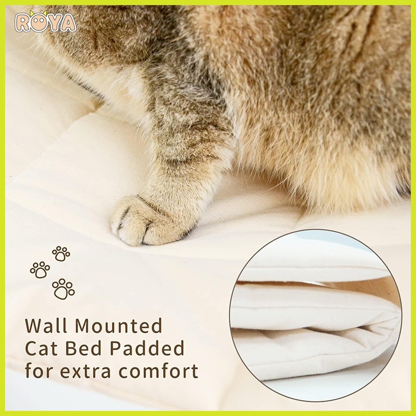 ROYA Cat Hammock Cat Wall Shelves Cat Bed Cat ladder Cat Perches for ...