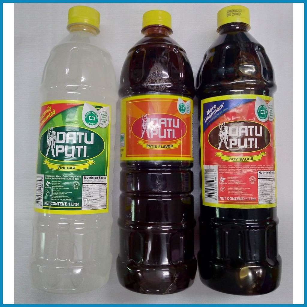 DATU PUTI PET 1LITER (SOY SAUCE, VINEGAR, PATIS) | Shopee Philippines