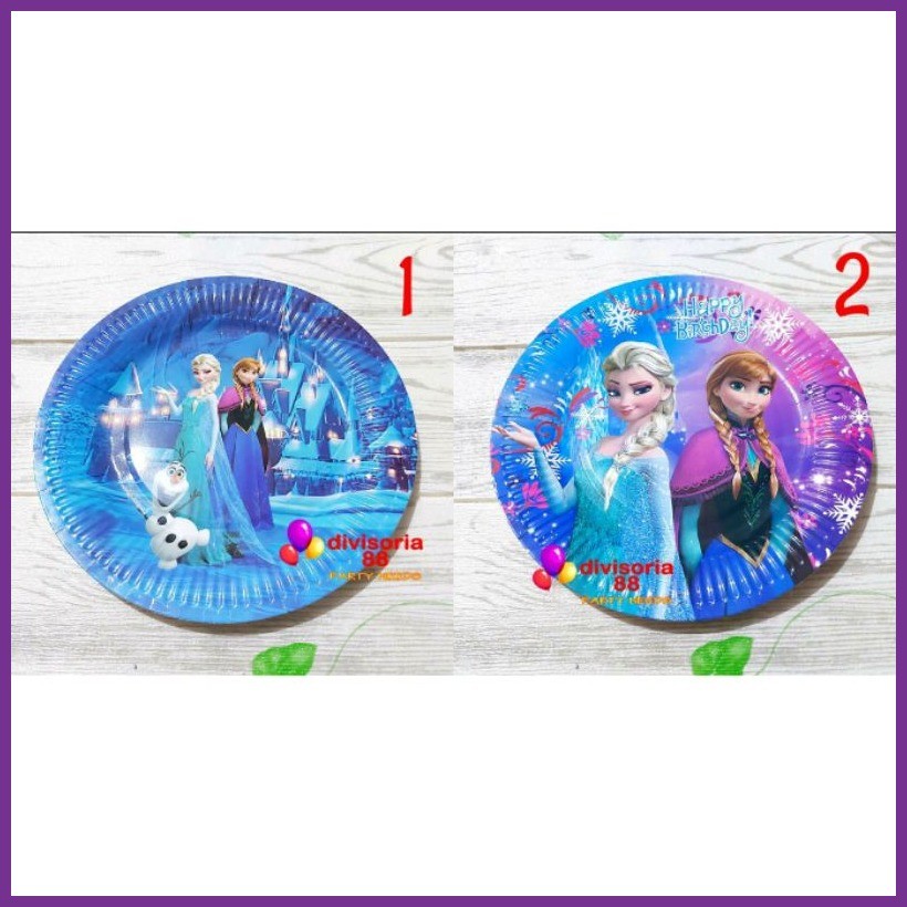 🟧 [DV88] Disney Frozen Paper Plate (10pcs per pack) | Shopee Philippines
